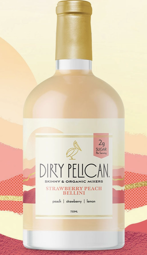 DP Strawberry Peach Bellini Cocktail Mixer | The Ancient Olive Gourmet