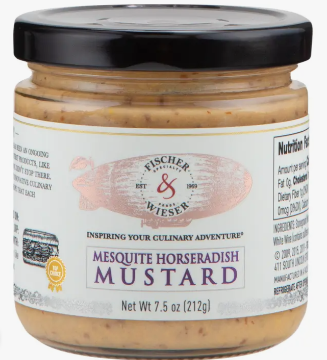 F & W Mesquite Horseradish Mustard | The Ancient Olive Gourmet