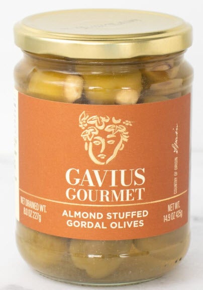 Gavius Almond Stuffed Gordal Olives | The Ancient Olive Gourmet