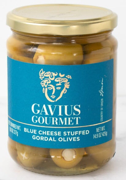 Gavius Blue Cheese Stuffed Gordal Olives | The Ancient Olive Gourmet