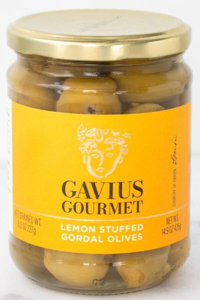 Gavius Lemon Stuffed Gordal Olives | The Ancient Olive Gourmet